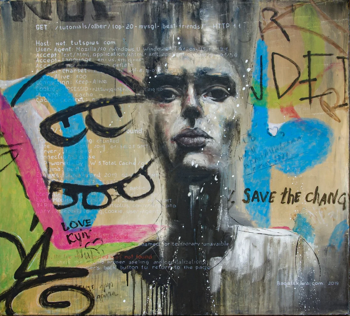 Contemporary street art graffiti portrait "The Memory..." | Nataliya ...