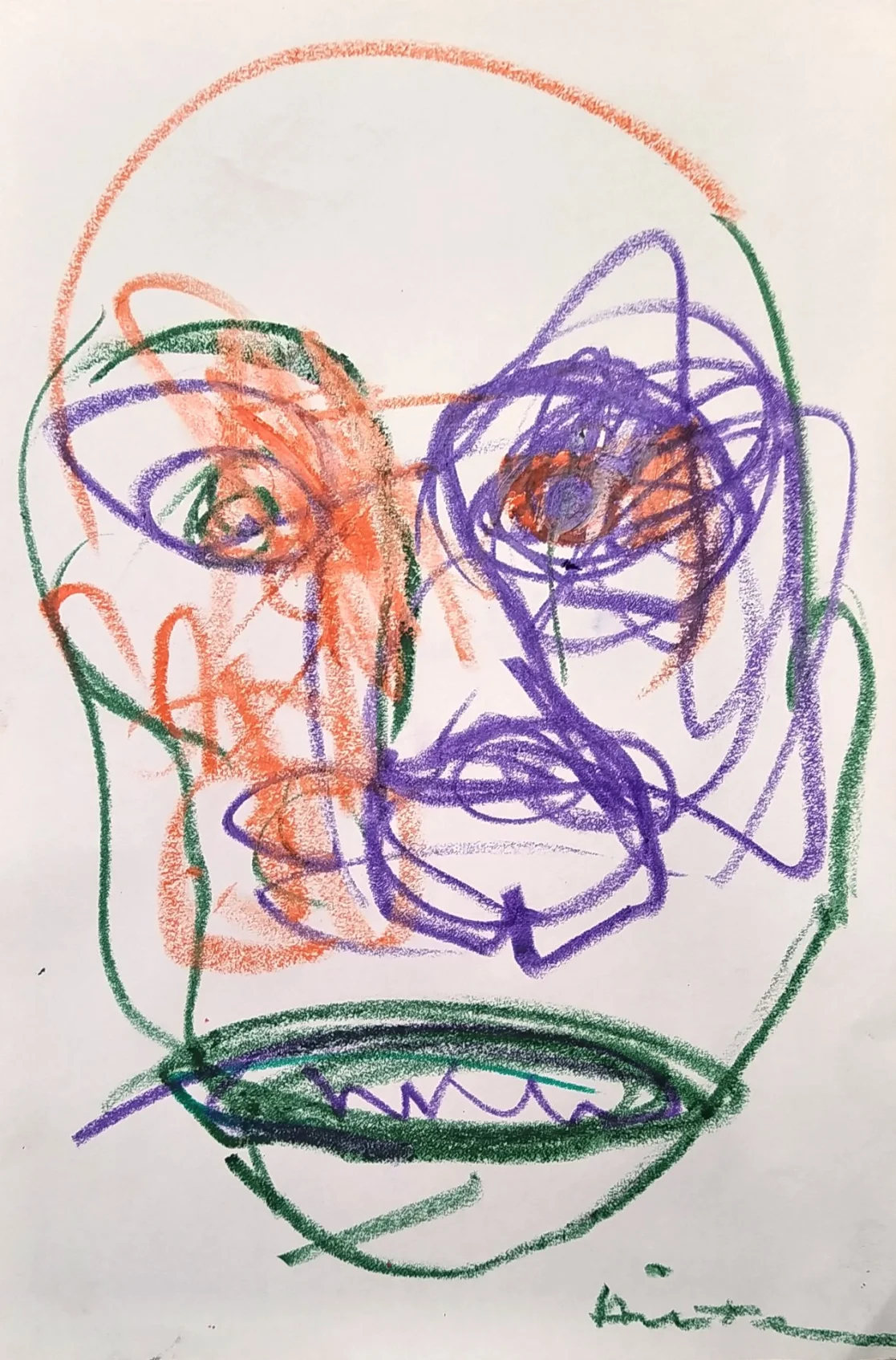 Grotesque face 6 - from the series: Angry drawings | Máriusz HinTea ...