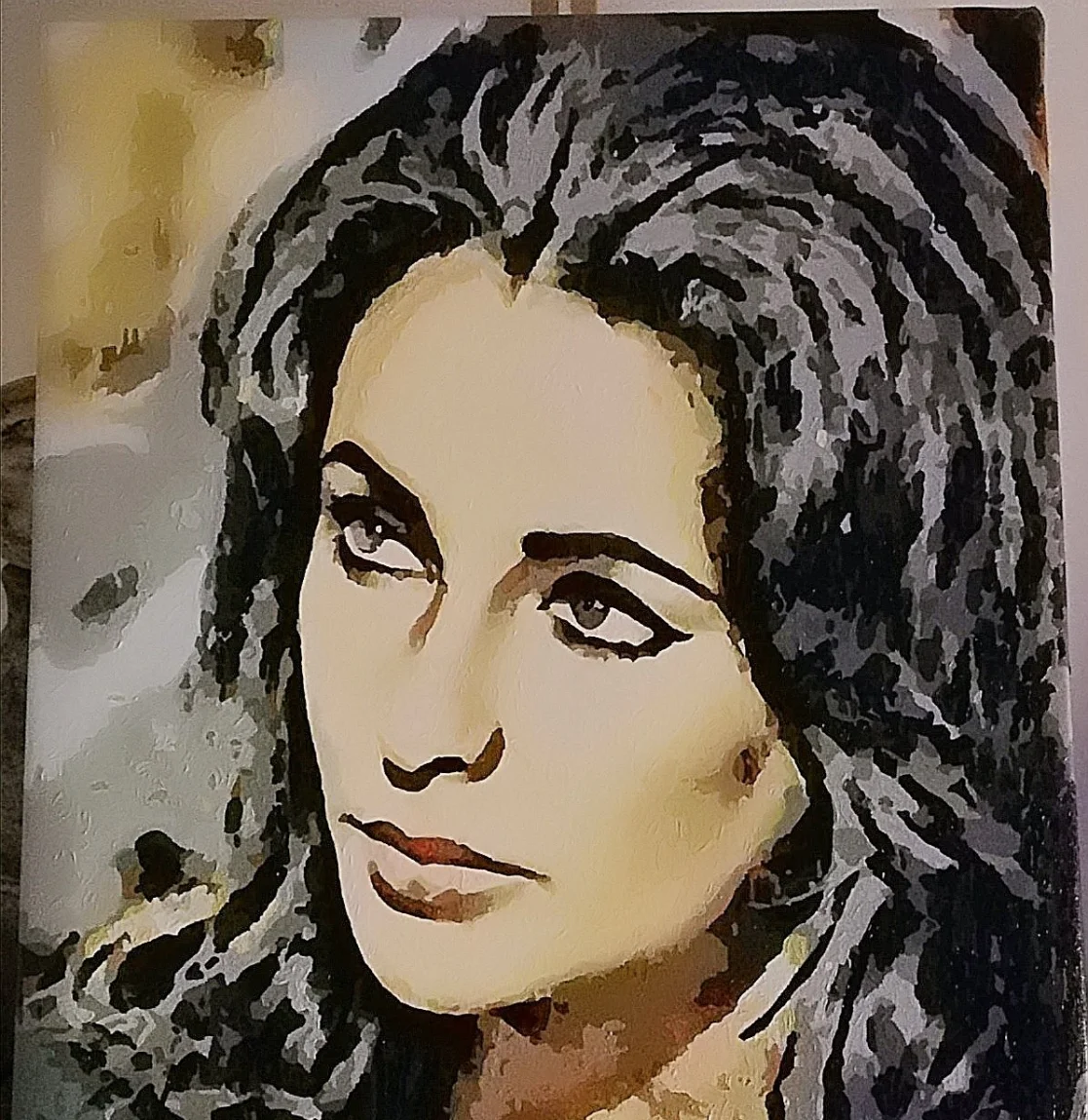 Listening Liz, painting nr.2 of the serie Icons: Death or Alive | Frank ...